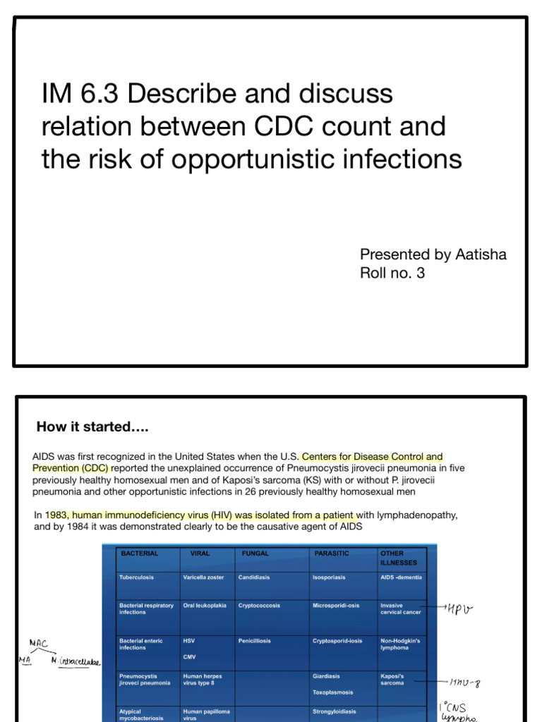 Seminar Medicine On CDC Values | PDF | Tuberculosis | Hiv/Aids