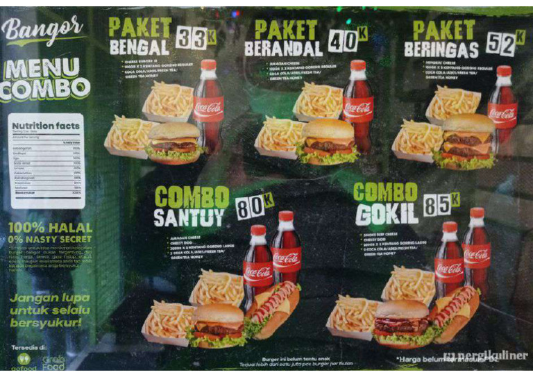 Menu Burger Bangor2 | PDF