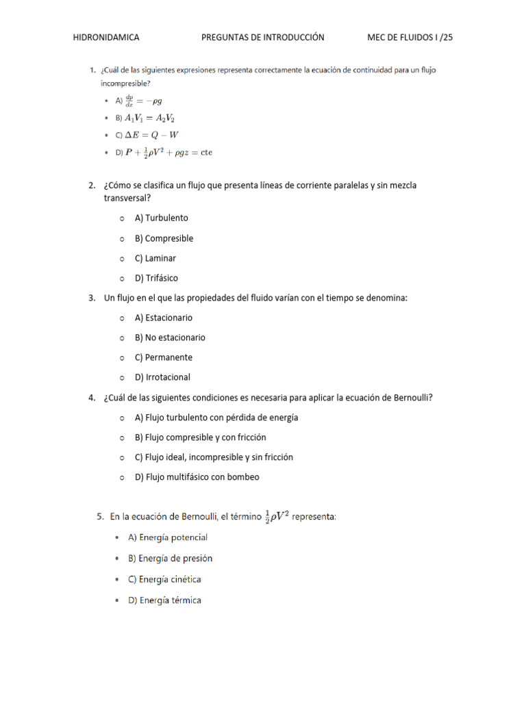 Preguntas Hidro | PDF