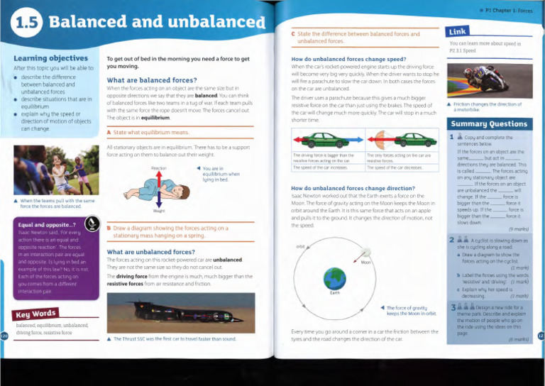 Omar AHMAD - Balanced Forces Textbook Page | PDF | Force | Quantity