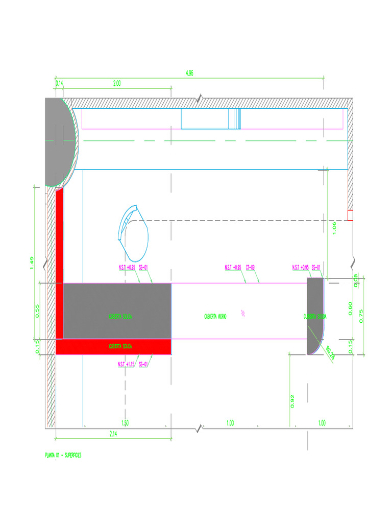 Plano Mobiliario Modulo de Atención | PDF
