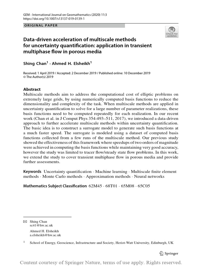 3 2020 PTD Chan (DDMS Unc) (GEM IntlJouOfGeomathmatics) Data Driven Acceleration of Multiscale ...