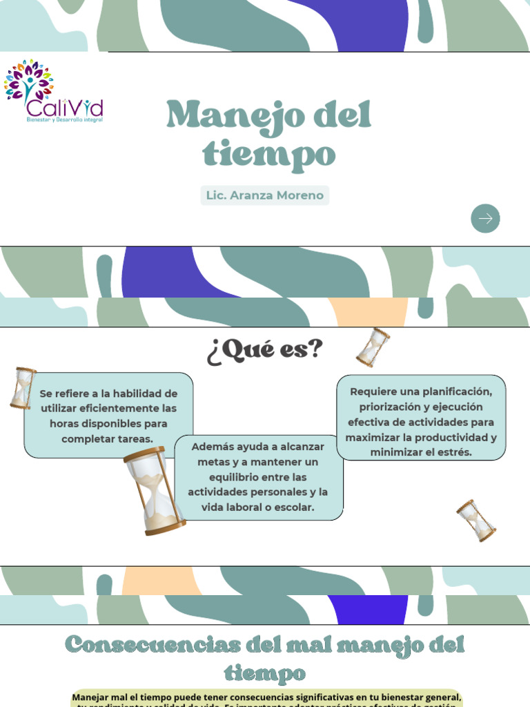Estrategias para un Manejo Efectivo del Tiempo | PDF | Estrés (biología ...