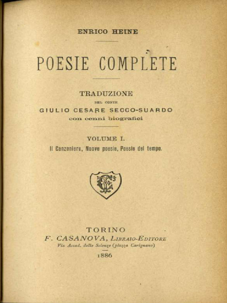 Heine Poe Sie Complete Volu No | PDF