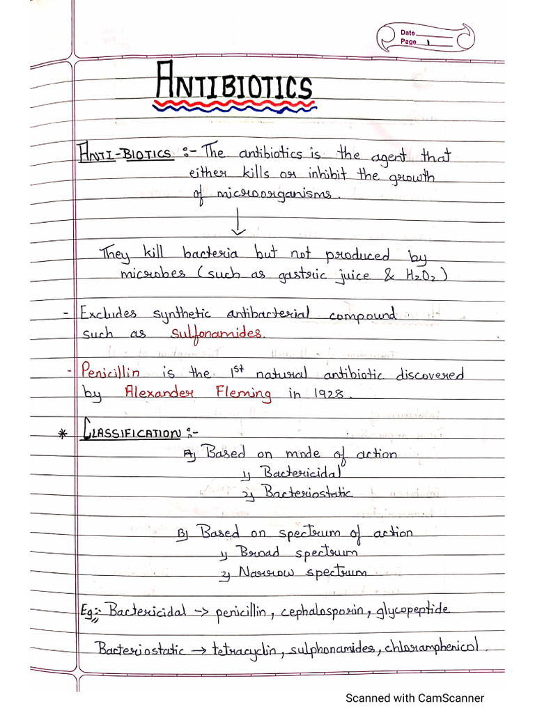 Antibiotics 1 | PDF