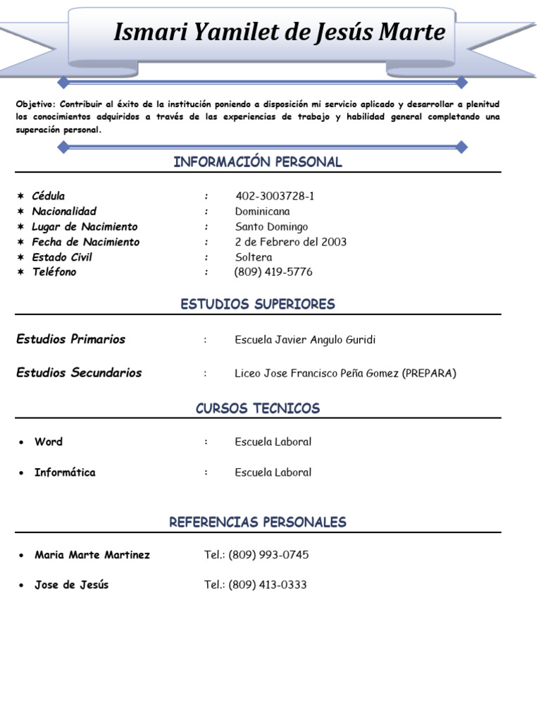 Ismari Yamilet de Jesús Marte | PDF