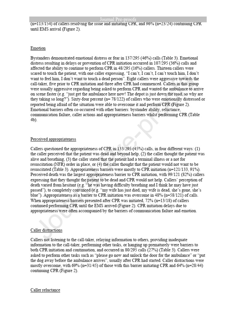 Barriers To CPR Initiation Pag - 7 | PDF | Cardiopulmonary ...