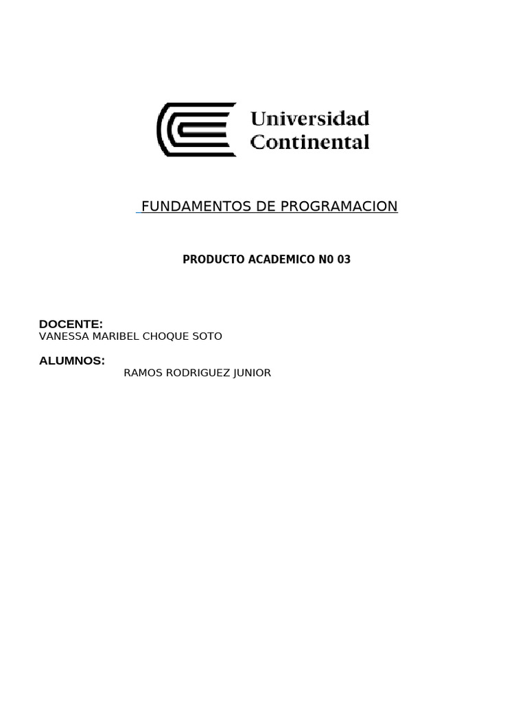 Pa3 Fundamentos de Programacion | PDF | Desarrollo de software | Ingeniería de software