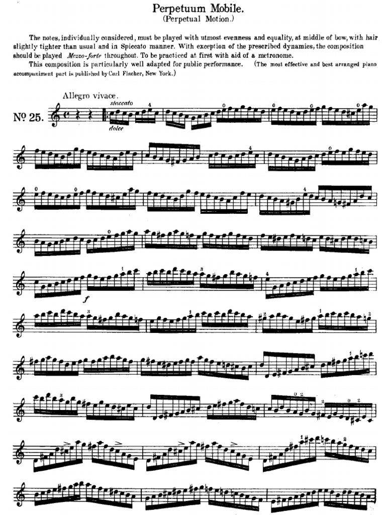 Paganini Perpetuum Mobile | PDF