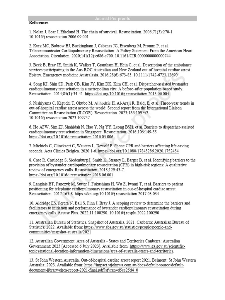 Barriers To CPR Initiation Pag - 11 | PDF | Cardiopulmonary ...