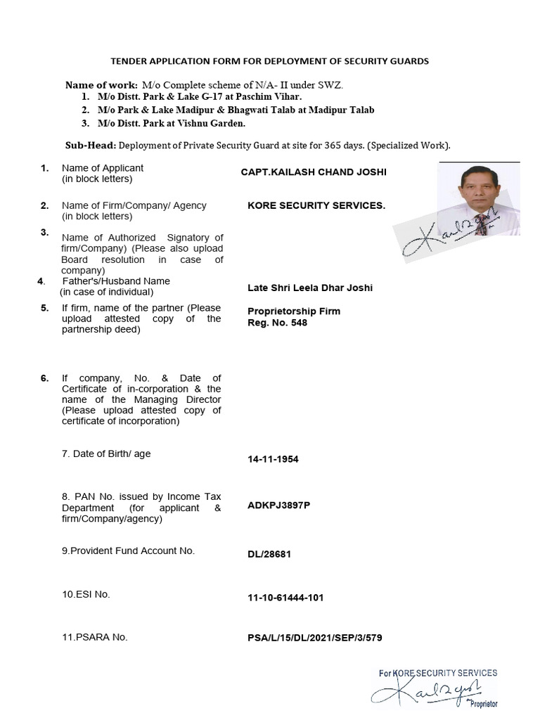 02 Tender Application Form | PDF | Government Finances | Taxes