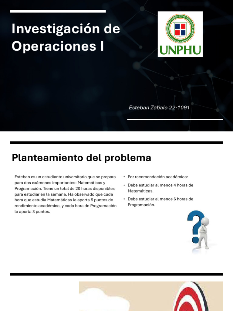 Primer Parcial IO1 | PDF | Matemáticas Aplicadas | Algoritmos