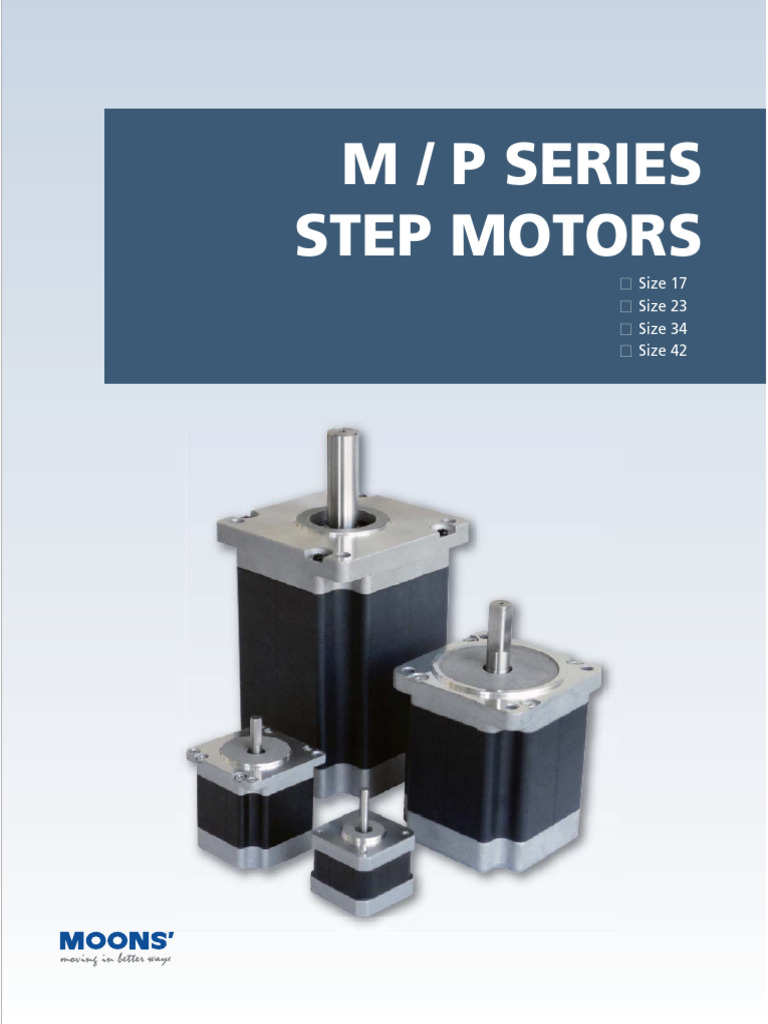 M/P Series Step Motors Overview | PDF | Electric Motor | Electromagnetism