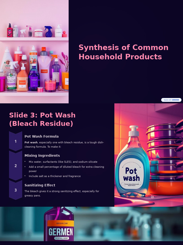 Synthesis of Common Household Products | PDF | Perfume | Candle