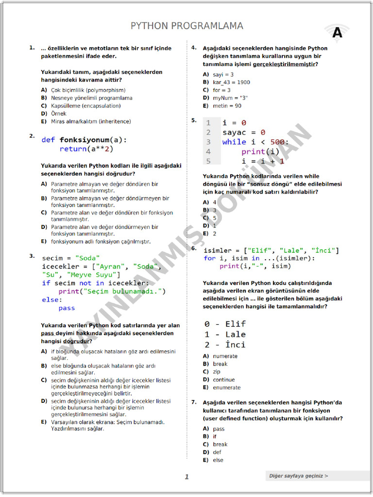 Final Python 2023 Güz | PDF
