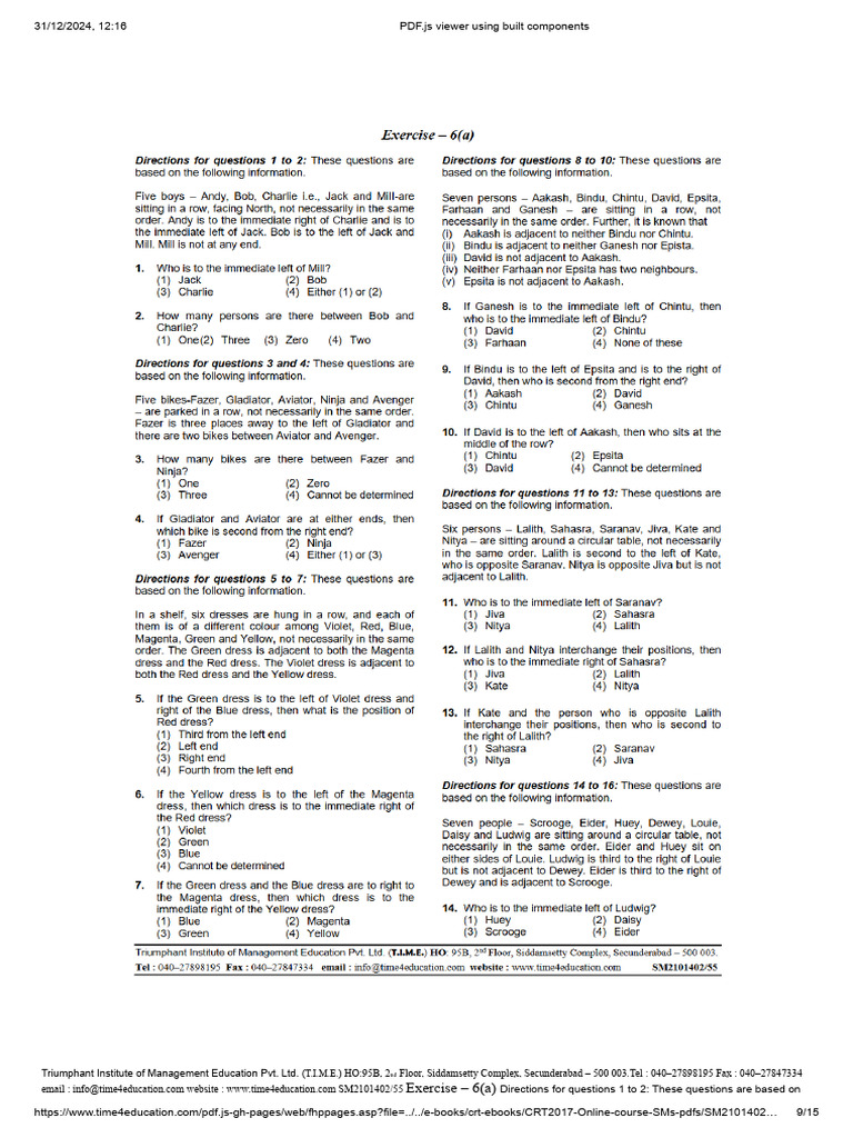 Lecture 1 - Analytical Reasoning | PDF
