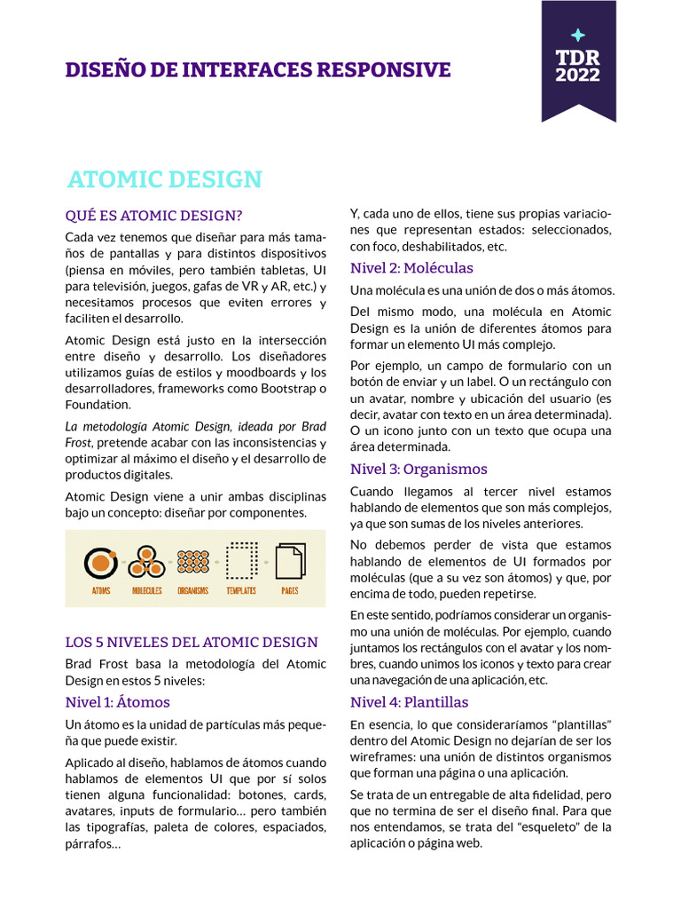 Atomic Design | PDF | Diseño | Moléculas