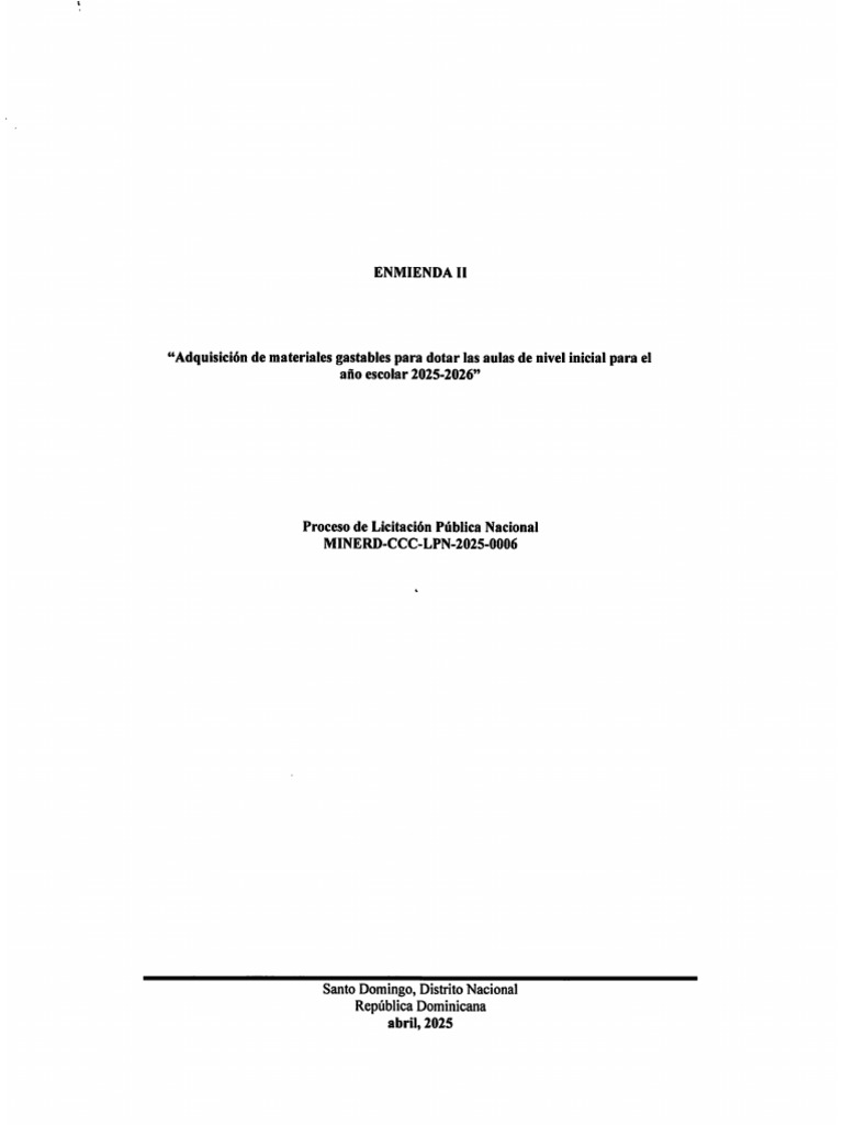 Enmienda II Minerd CCC LPN 2025 0006 Firmada 2 | PDF