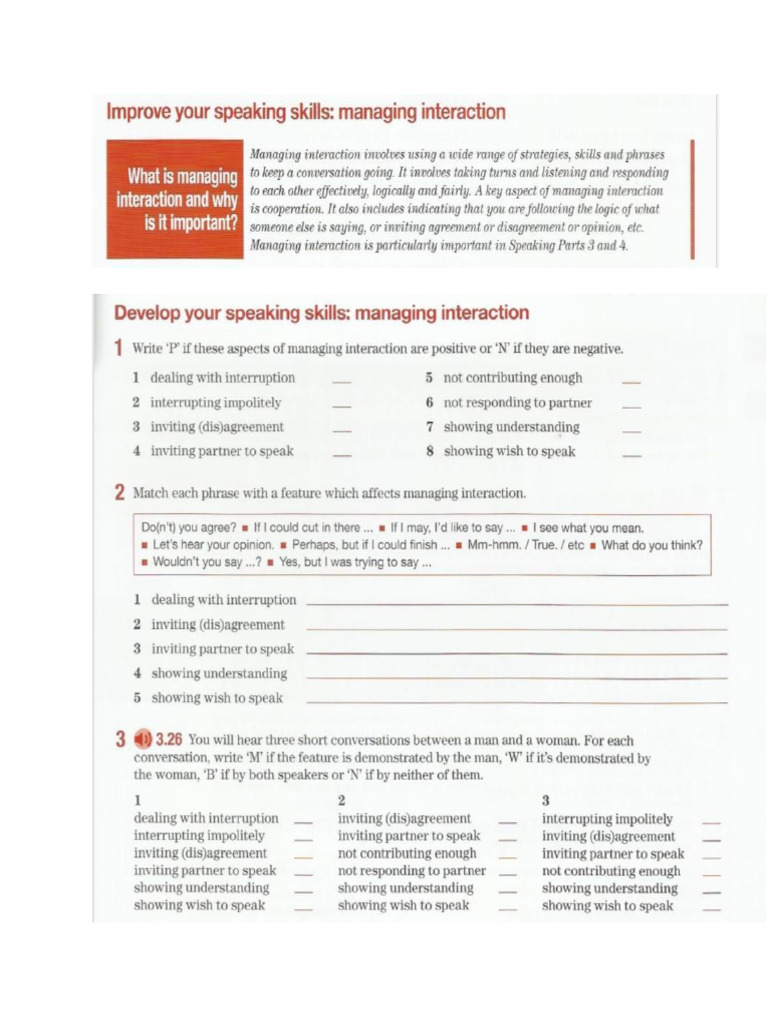 Managing Interaction | PDF