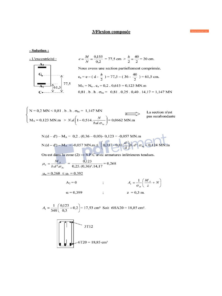 TD3+Solution Béton Armé 2 | PDF