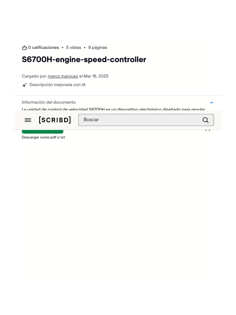 S6700H-Engine-speed-controller - PDF - Reloj - Frecuencia | PDF | Informática