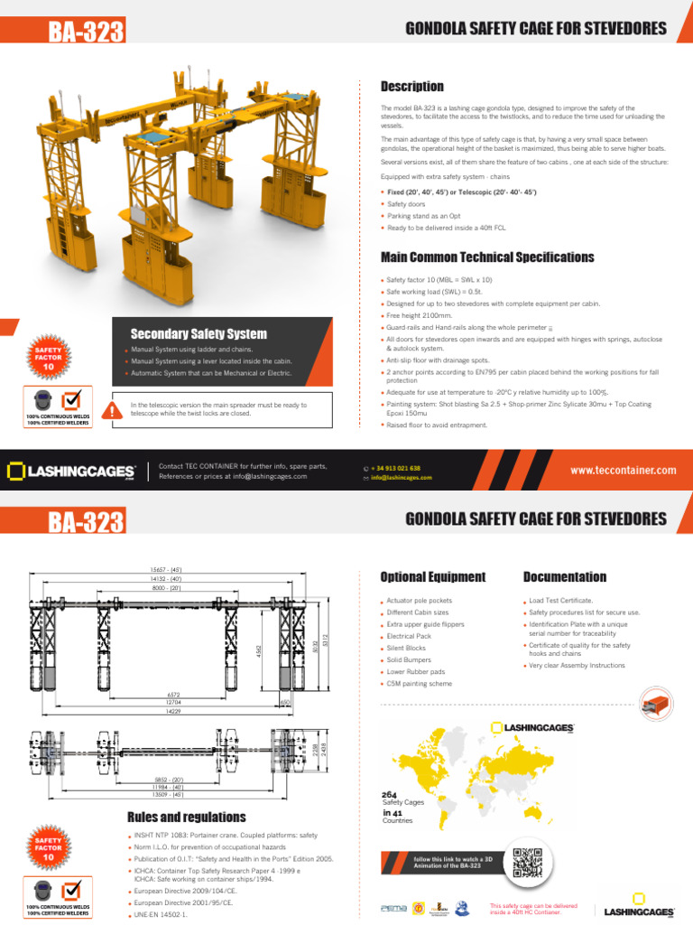 Gondola Lashing Cage Ba 323 | PDF