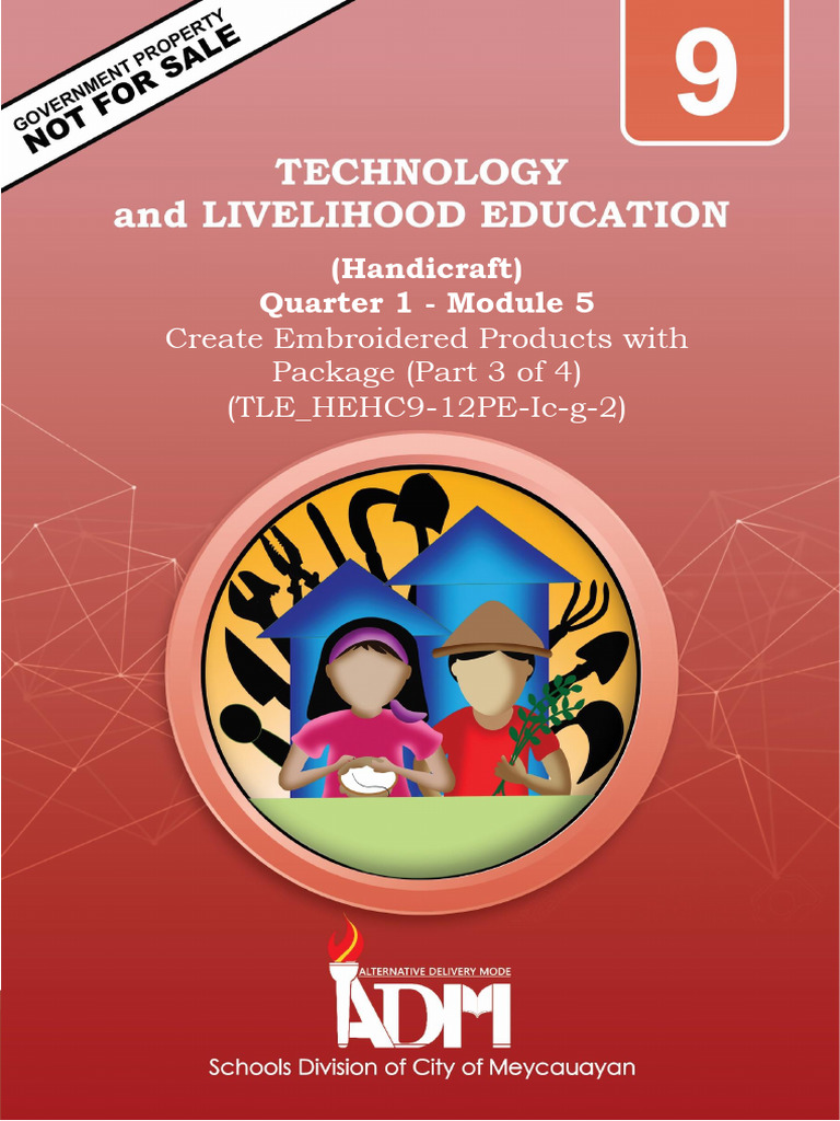 Tle Handicraft9 Week5 Final | PDF | Embroidery | Surgical Suture
