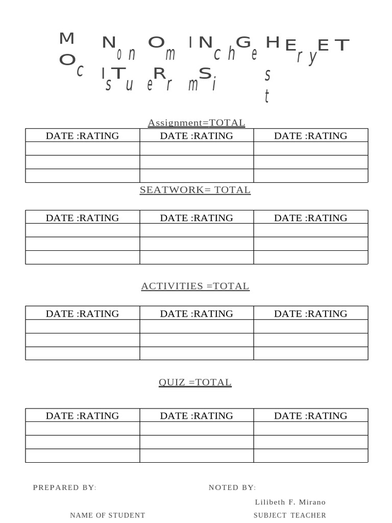 ConChem Worksheet | PDF