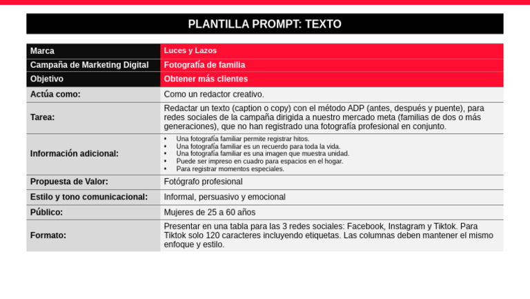 Prompt Texto | PDF