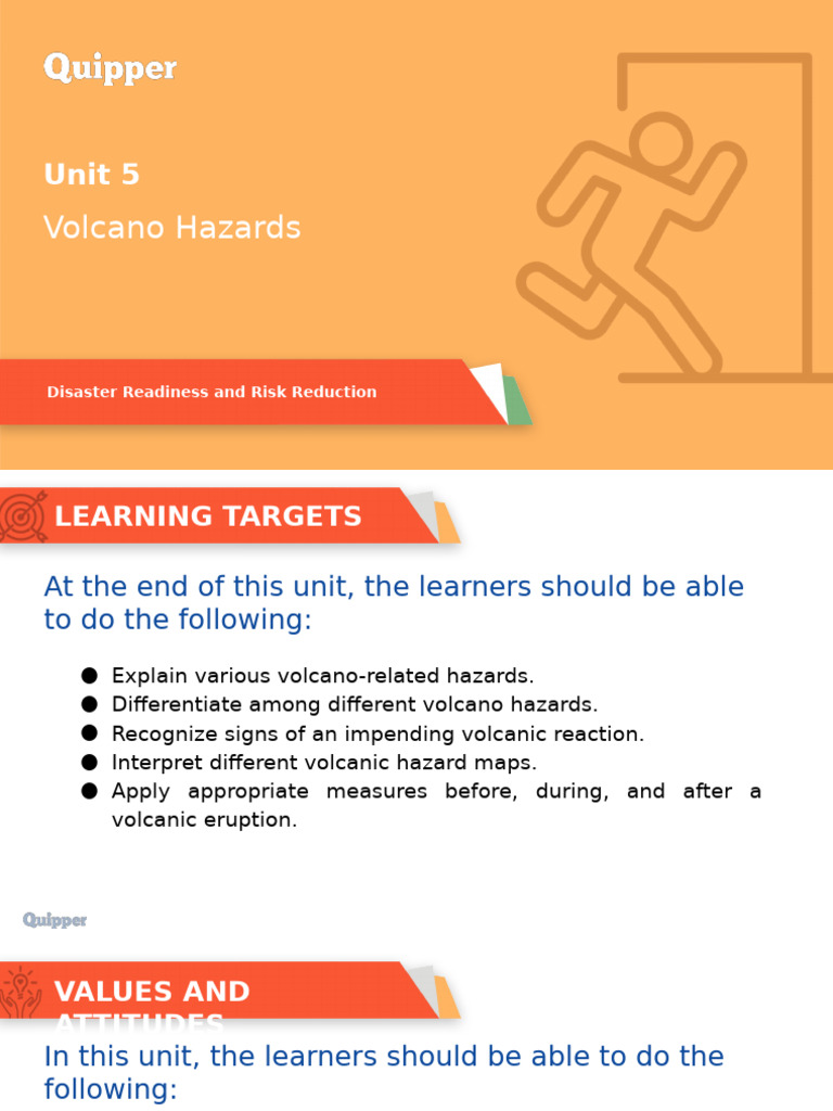 DRRR 11 - 12 Q1 0505 Lahars PS | PDF | Volcano | Types Of Volcanic Eruptions