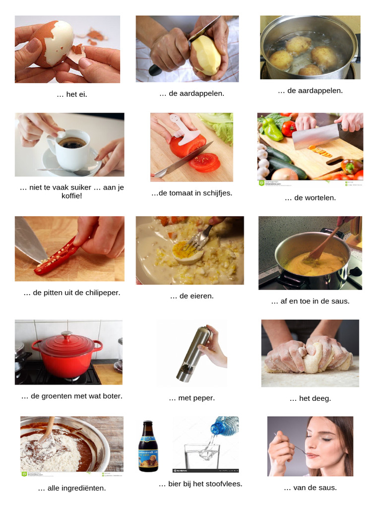 Draaikaartjes WDS Koken - Imperatief | PDF