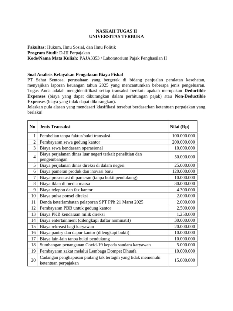 Naskah PAJA3353 Tugas2 | PDF