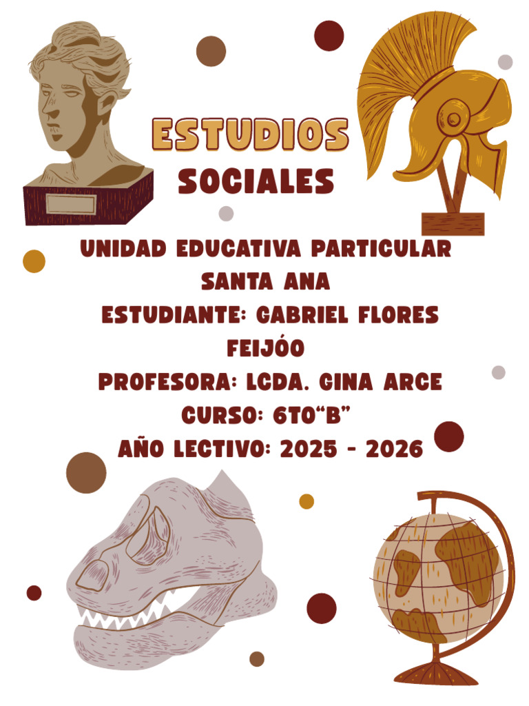 Portada Cuaderno Estudios Sociales | PDF