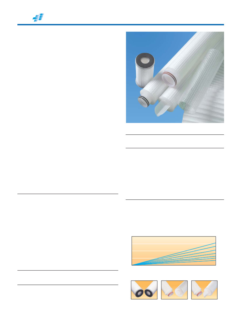Flow-Max HP Pleated Filter Cartridges | PDF | Filtration | Materials