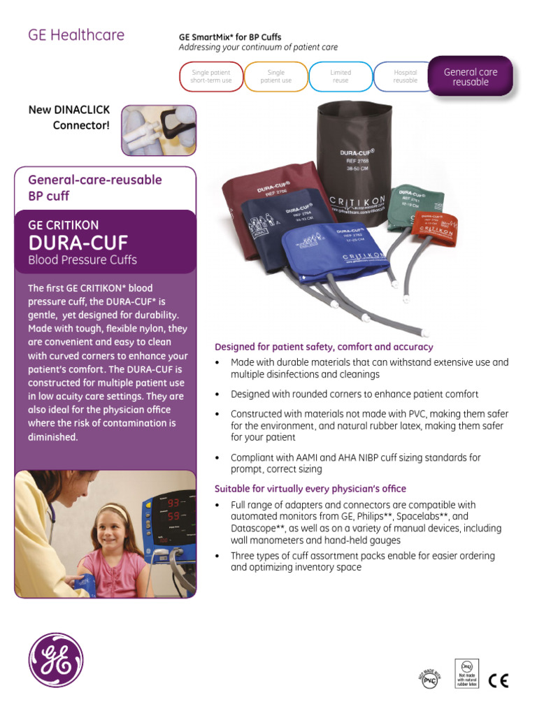 Ge Critikon Dura-Cuf Nibp Cuff | PDF
