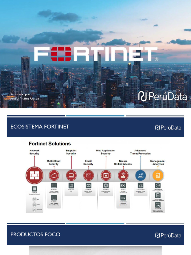 Productos Fortinet para PDC | PDF | Cortafuegos (informática) | Transmisión de datos