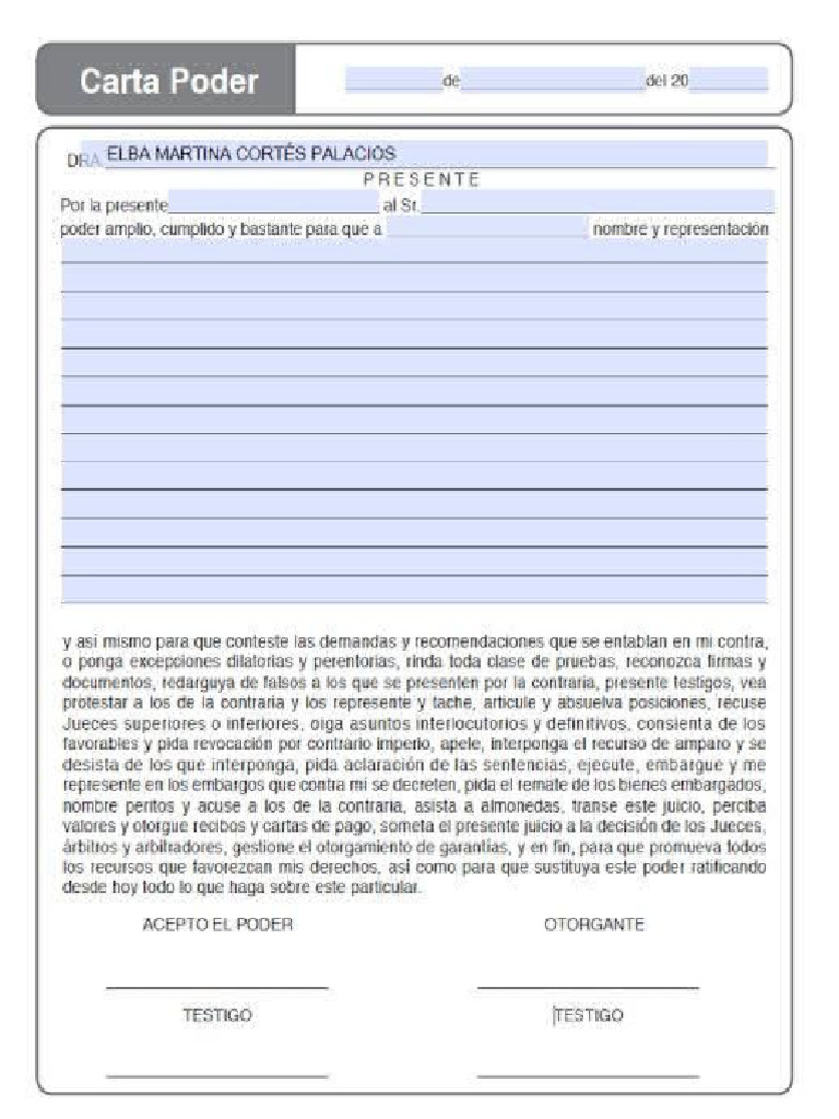 Carta Poder | PDF