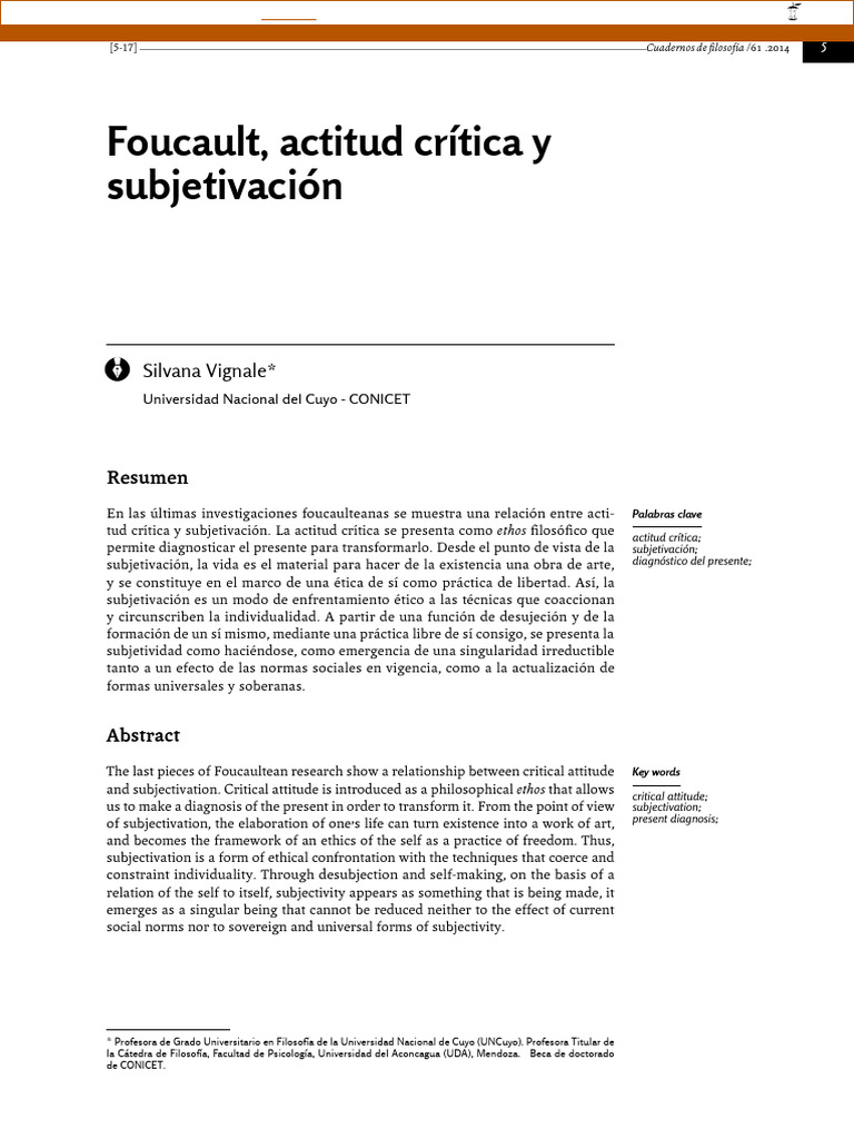 Coceptos Foucault | PDF | Michel Foucault | Verdad