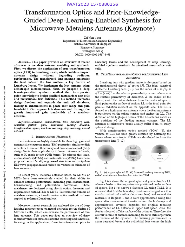 Transformation Optics and Prior-Knowledge-Guided Deep-Learning-Enabled Synthesis For Microwave ...