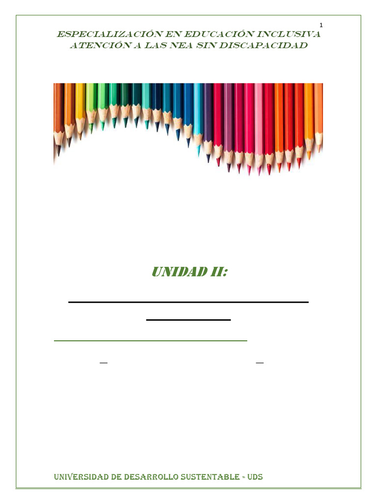 Eei Unidad II Nea | PDF | Las emociones | Aprendizaje