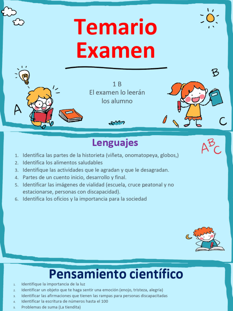 TEMARIO 3 Trimestre | PDF