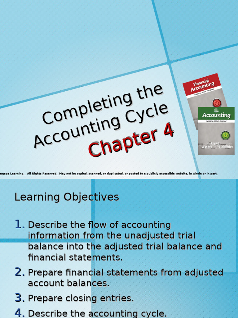 04 Completing The Accounting Cycle | PDF | Debits And Credits | Equity (Finance)