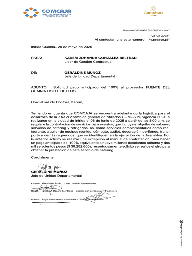 Solicitud Pago Ant | PDF