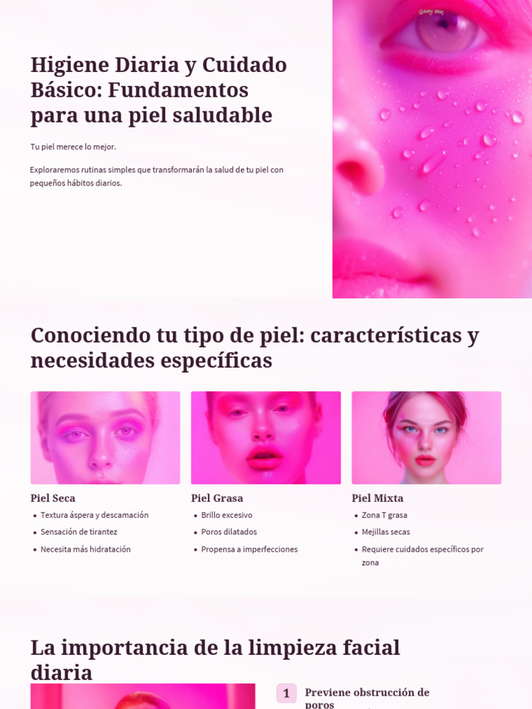 Higiene Diaria y Cuidado Basico Fundamentos para Una Piel Saludable ...