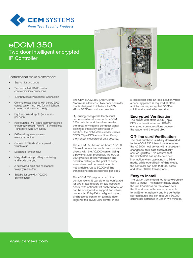EDCM 350 Module Datasheet-1 | PDF | Manufactured Goods | Computer ...
