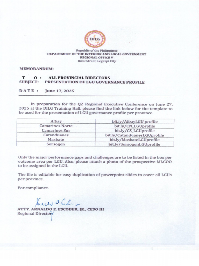 Presentation of Lgu Governance Profile | PDF