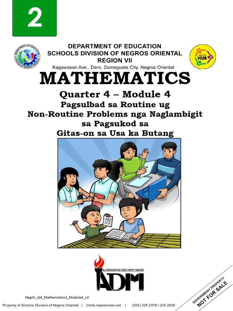 Math 2 Q4 Module 4 MTB | PDF
