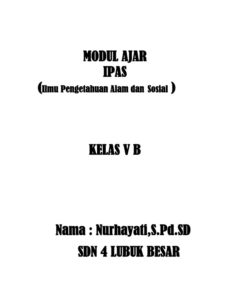 Modul Ajar Ipas Kelas V PMM | PDF