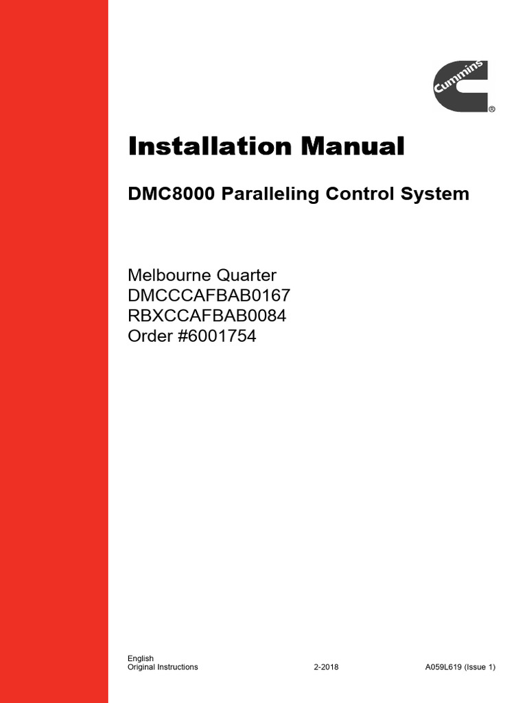 DMC8000 Installation Manual Guide | PDF | Alternating Current | Direct ...