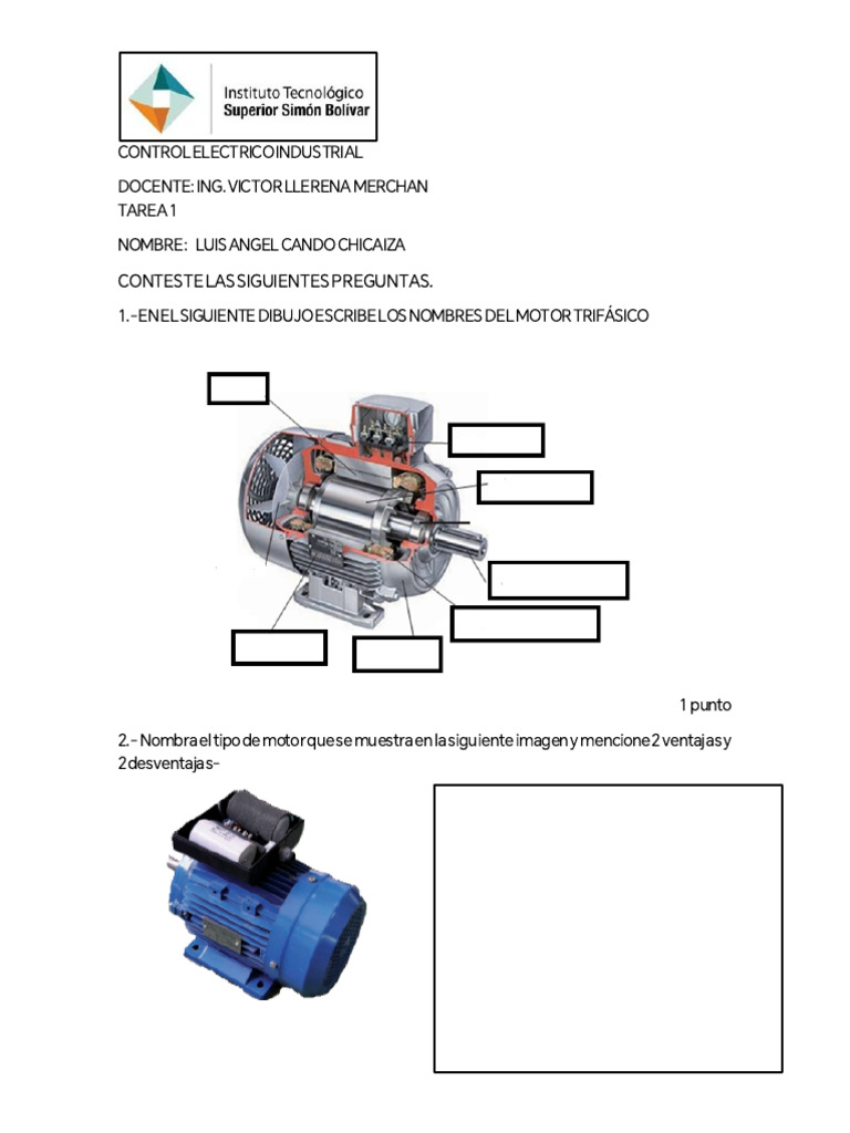 Tarea #1 Control Eléctrico | PDF